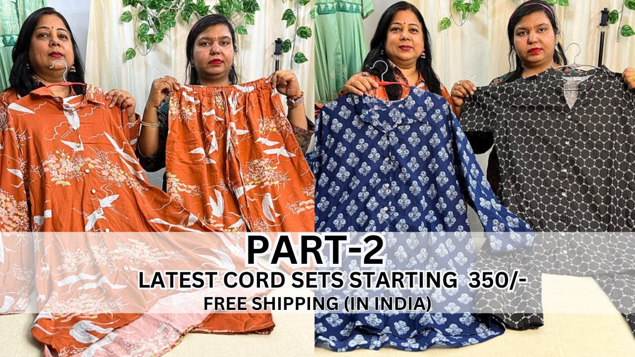 *Latest Cord Sets 2024* - Cotton Cord Set, Rayon, Jaipuri - Plus Sizes ...