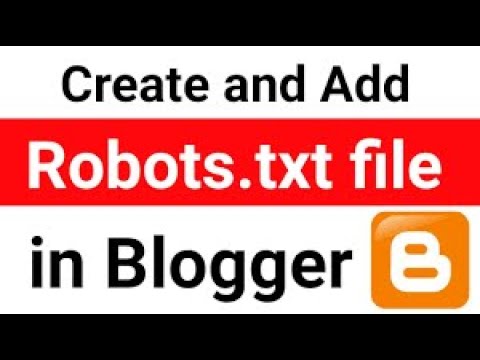 How to Create Robots.txt File | How to Add Robot.txt File |Custom ...