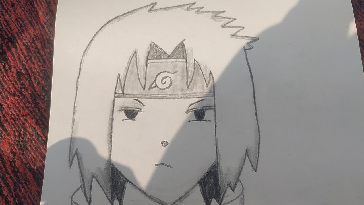 drawing animation charachter sasuke uchiha time laps - YouTube