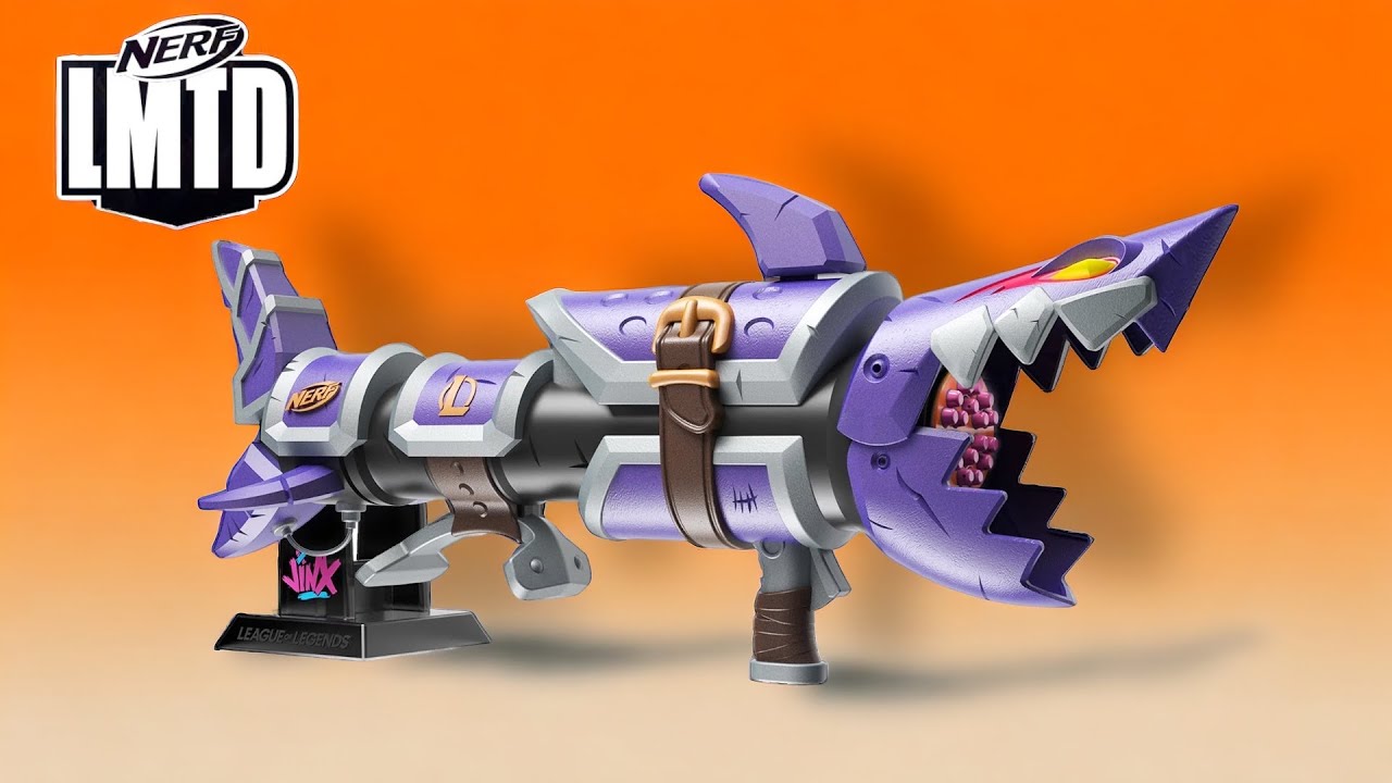 NERF made JINX'S gun IRL - YouTube