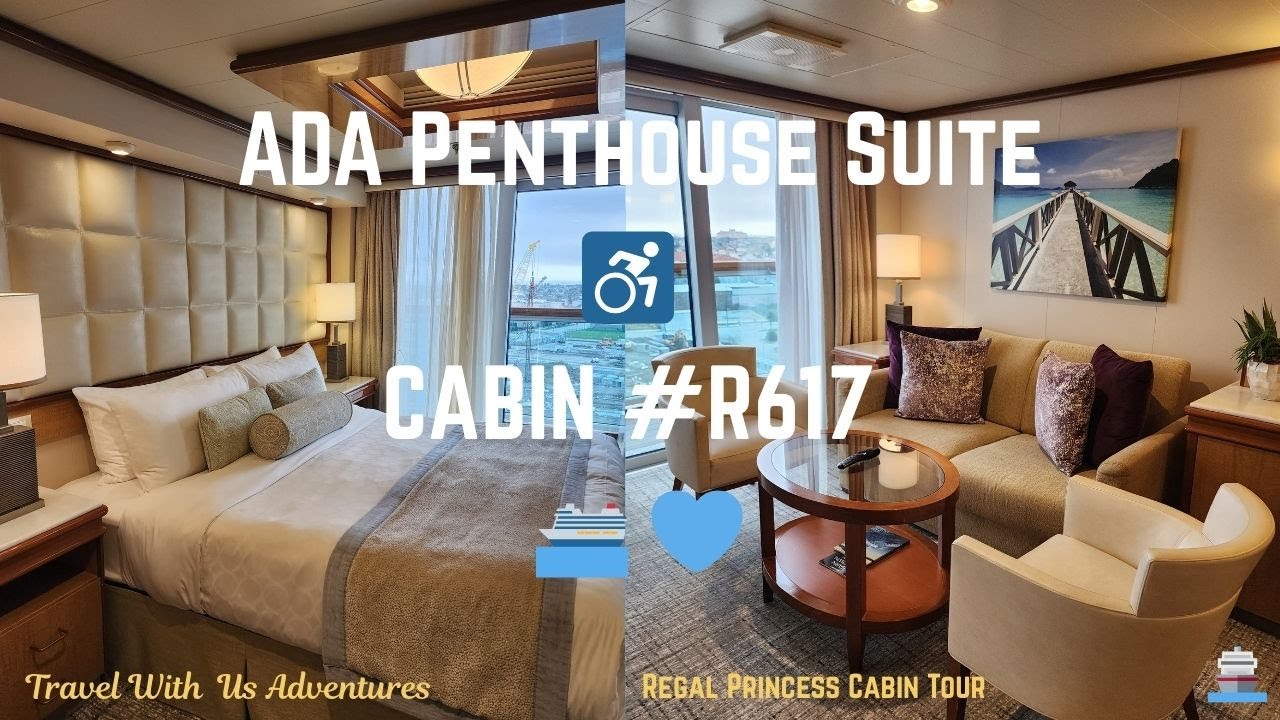 Regal Princess ADA Penthouse Suite Tour 🛳️ | Cabin R617 Deck 14 - YouTube