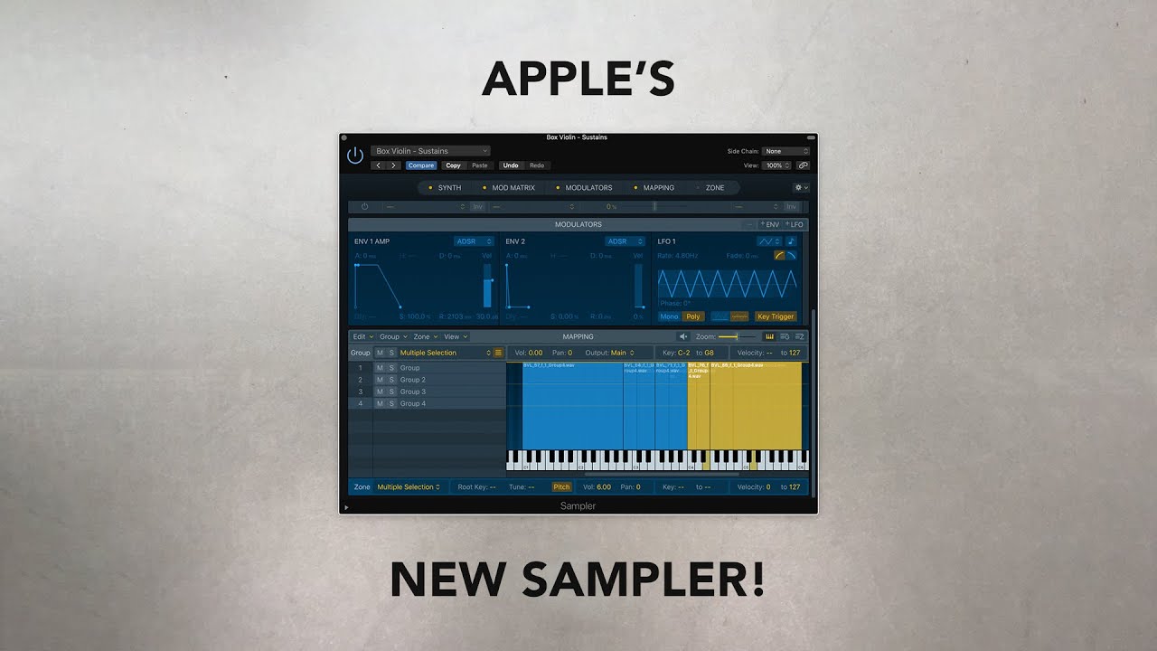 Apple just released a new Sampler plugin! (EXS24 is now Logic Sampler ...