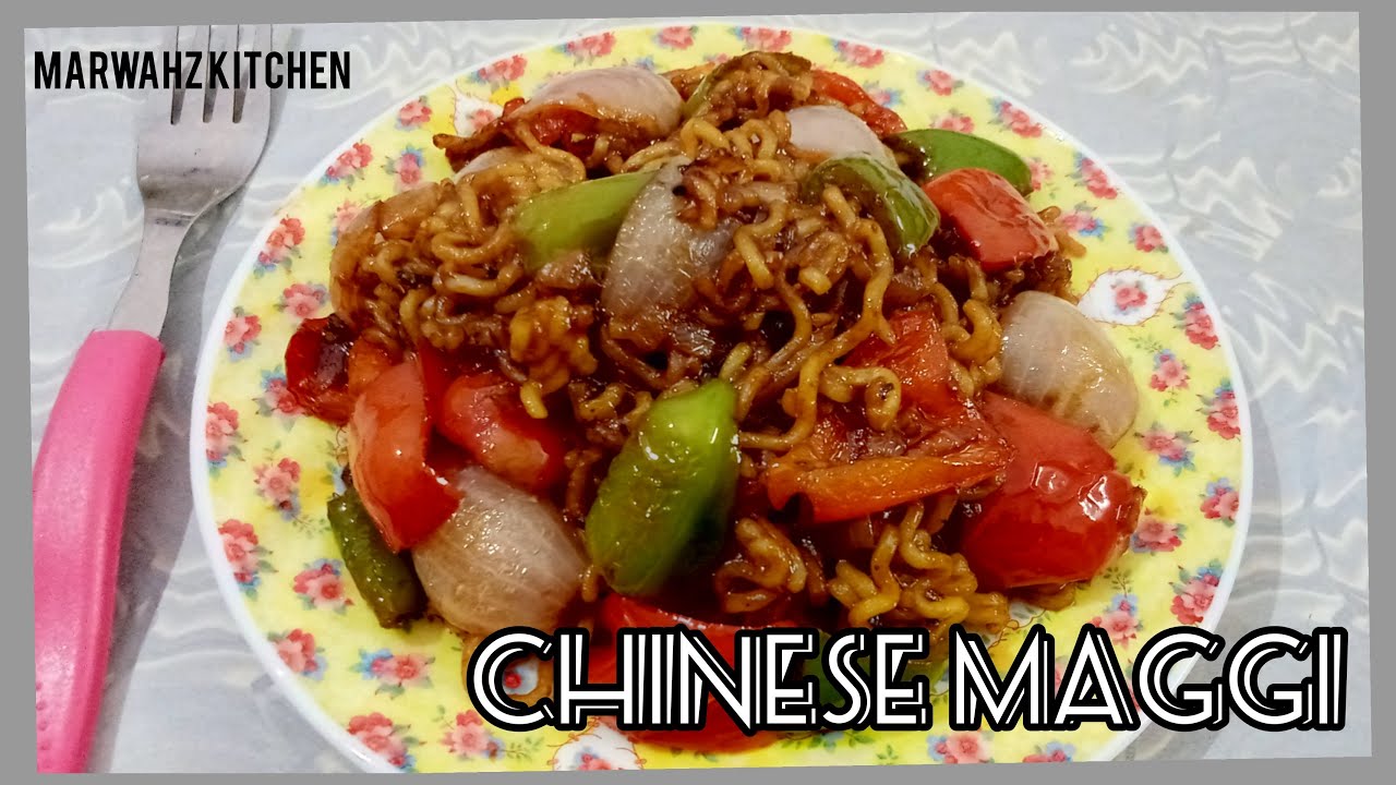 Chinese Style Maggi Recipe| Spicy Maggi Noodles Recipe| How to make ...