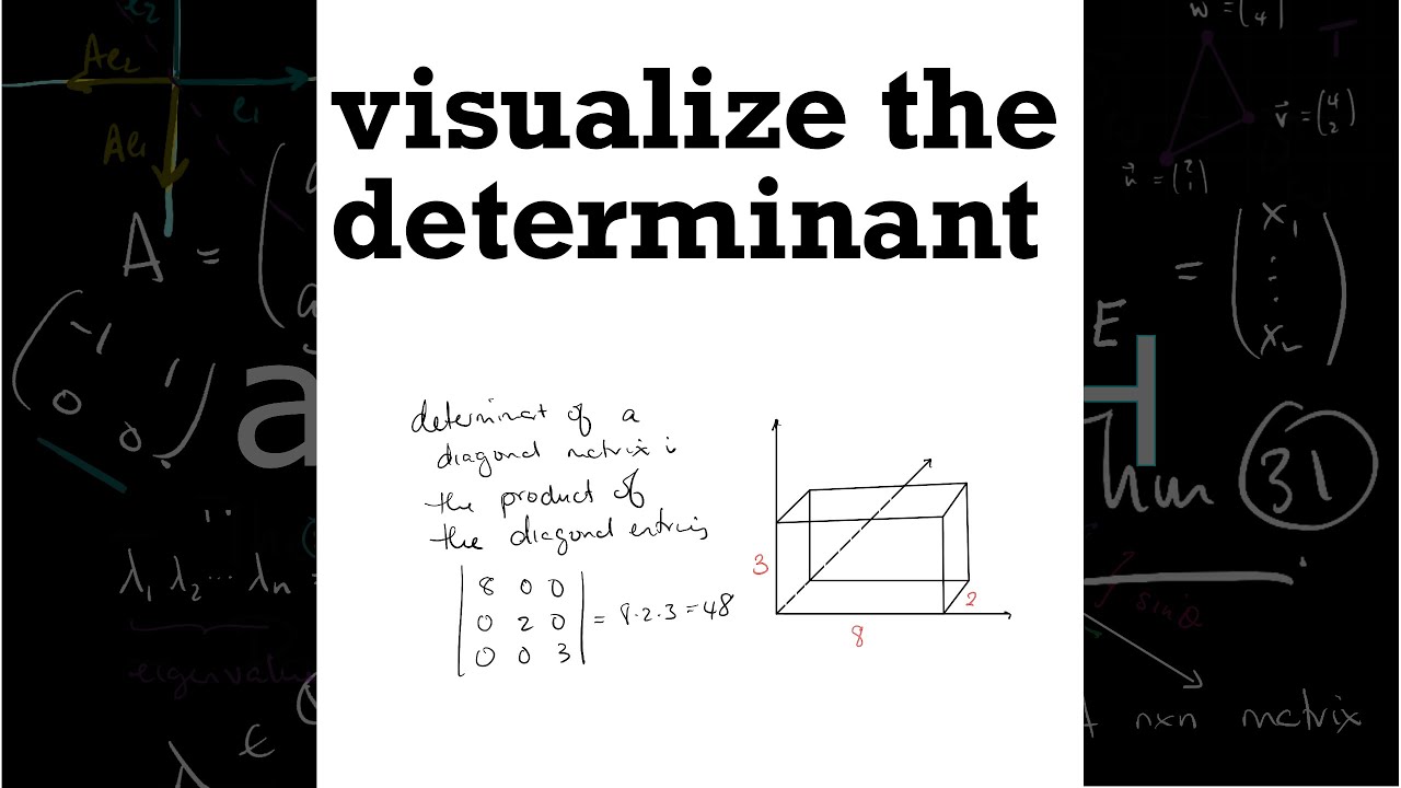 How to VISUALIZE the DETERMINANT // Lecture // Linear Algebra - YouTube