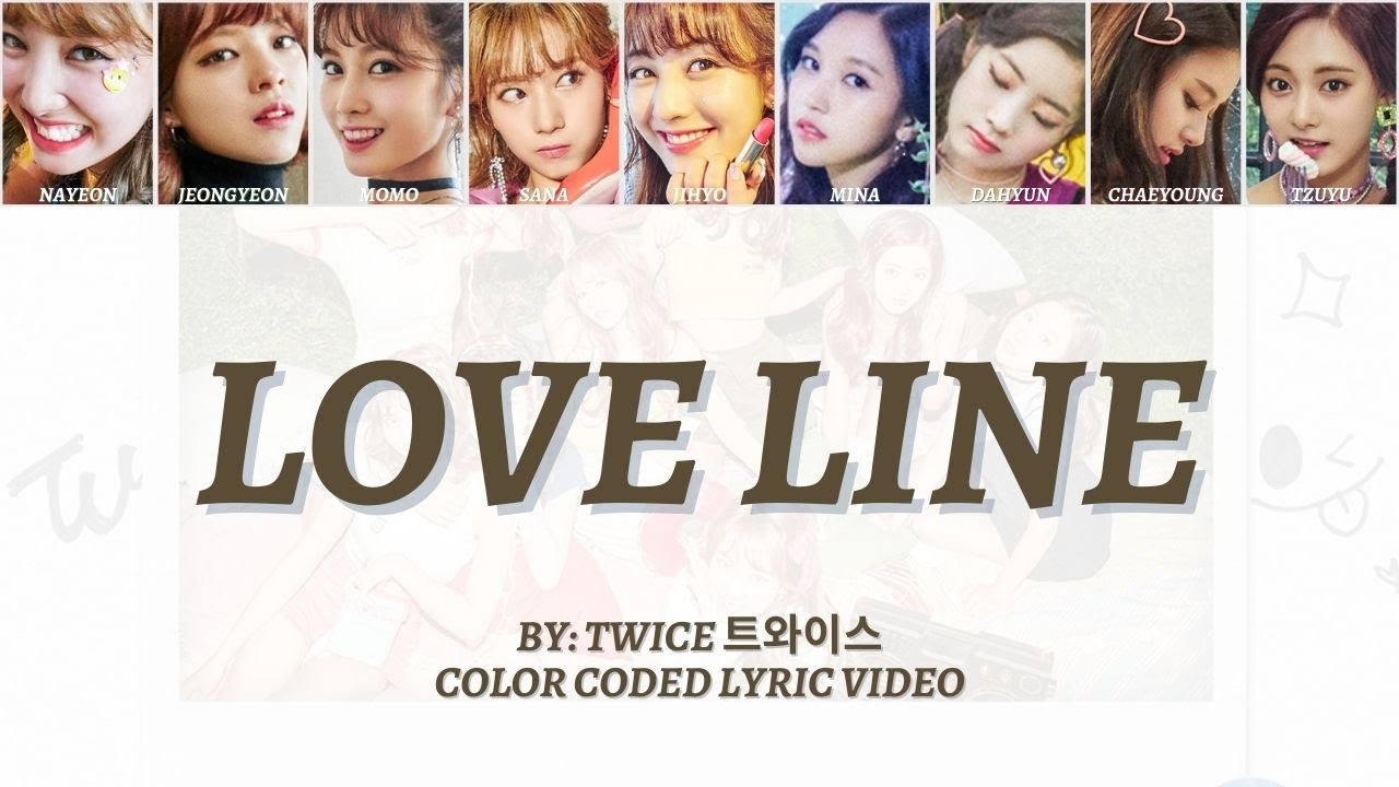 TWICE 트와이스 - Love Line - Coded Lyric Video - YouTube