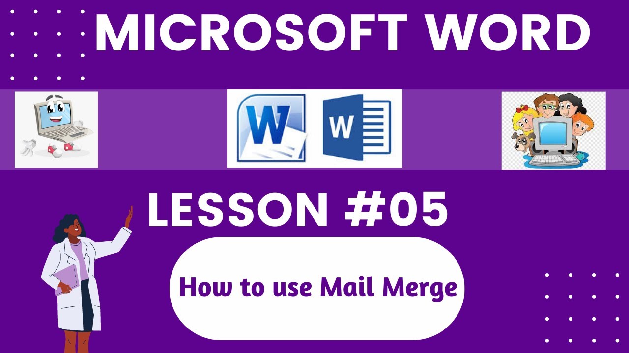 Microsoft Word Lesson 05|How to use Mail Merge |Free Learning and ...