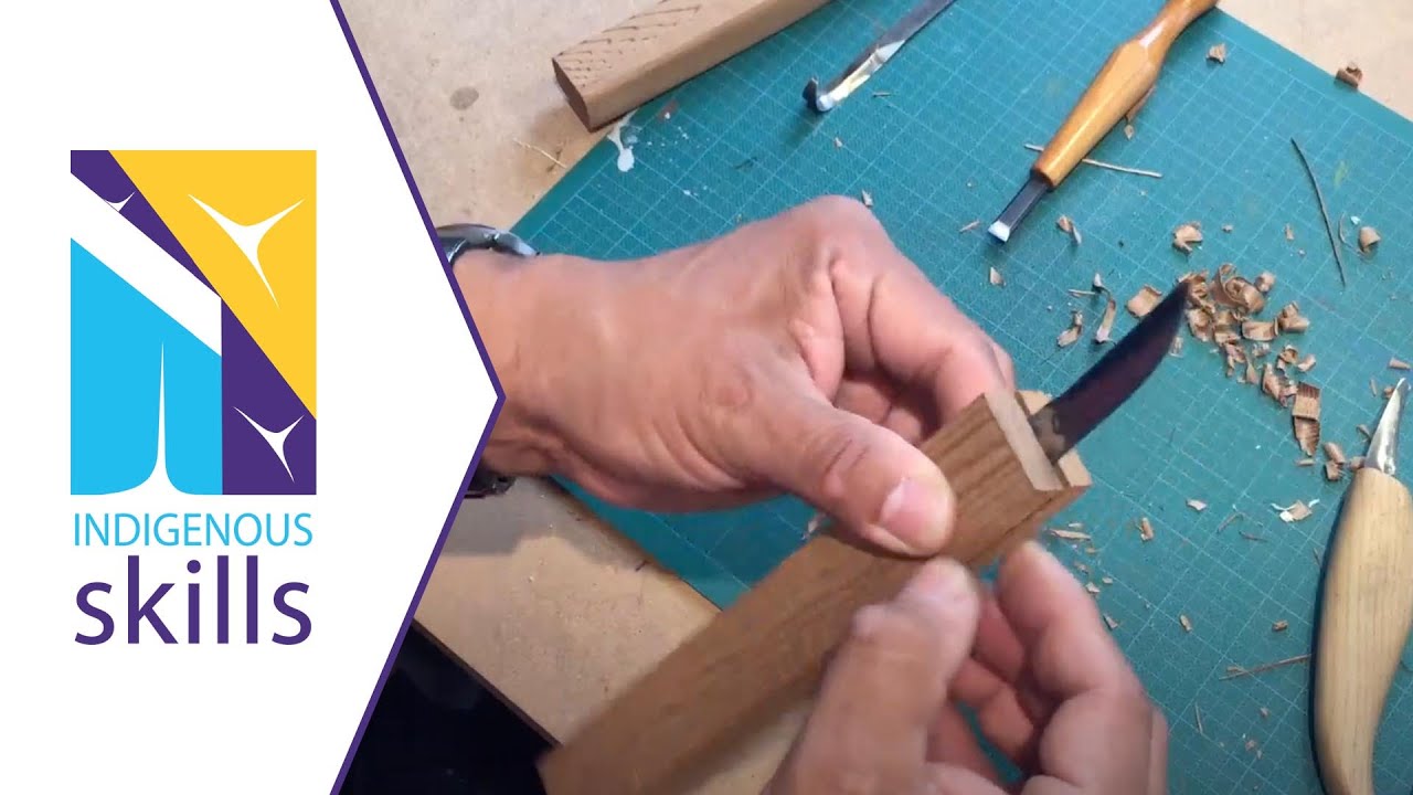 Indigenous Skills: Carving A Traditional Knife Handle - YouTube