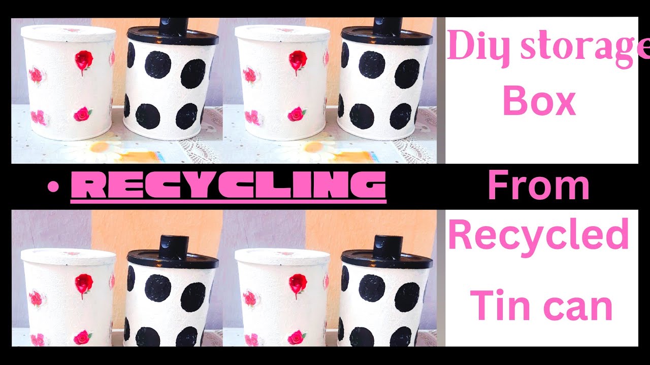 PAINTED TIN CAN CRAFTS/diy/recycle/crafts#ANFARTANDCRAFT - YouTube