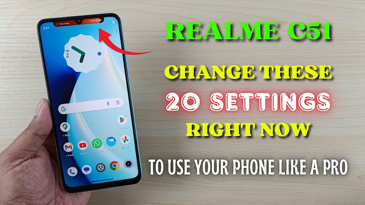 Realme C51 : Change These 20 Settings Right Now - YouTube