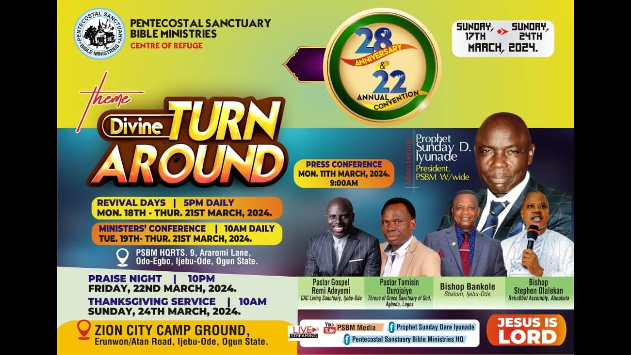 DIVINE TURNAROUND REVIVAL DAY 4 - THUR. 21ST OF MARCH 2024 - YouTube