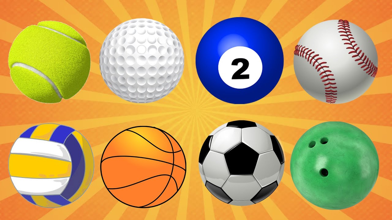 Learn Sports Ball Names FOR Toddlers | Simple English | English For ...