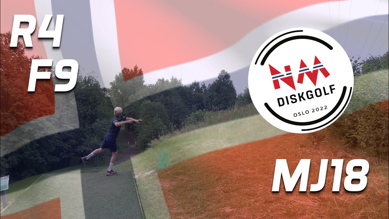 NM I DISKGOLF 2022 | Runde 4 Front 9 MJ18 LEAD CARD | Hinkel, Borgersrud, Langskau, Bårdsen ...