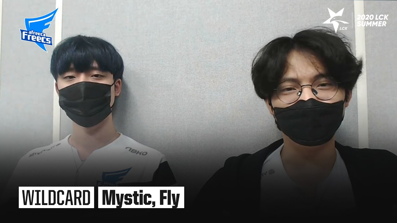 Mystic, Fly 인터뷰 | T1 vs 아프리카 | 08.26 | 2020 우리은행 LCK 서머 스플릿 - YouTube