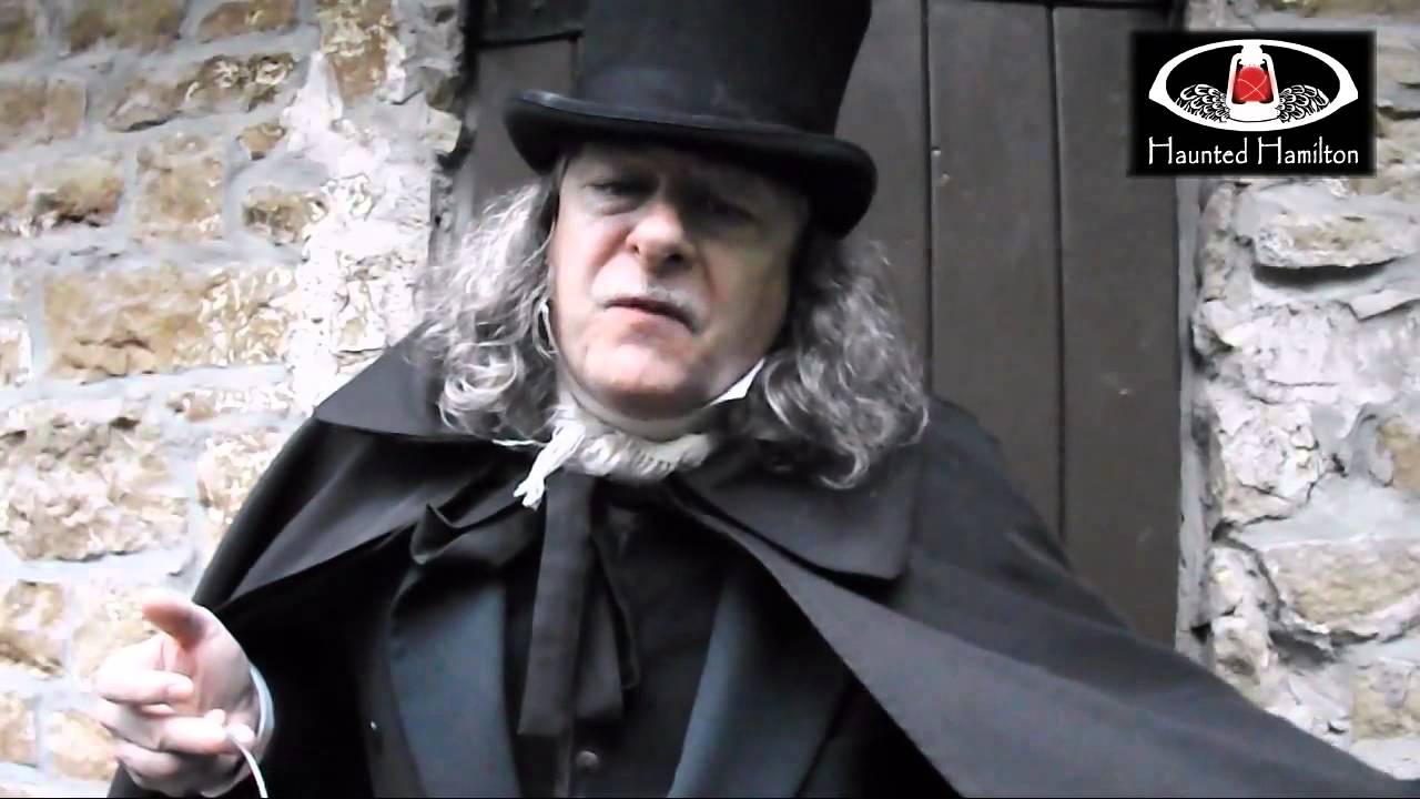 Ghost Guide George at The Hermitage Ruins in Ancaster - YouTube