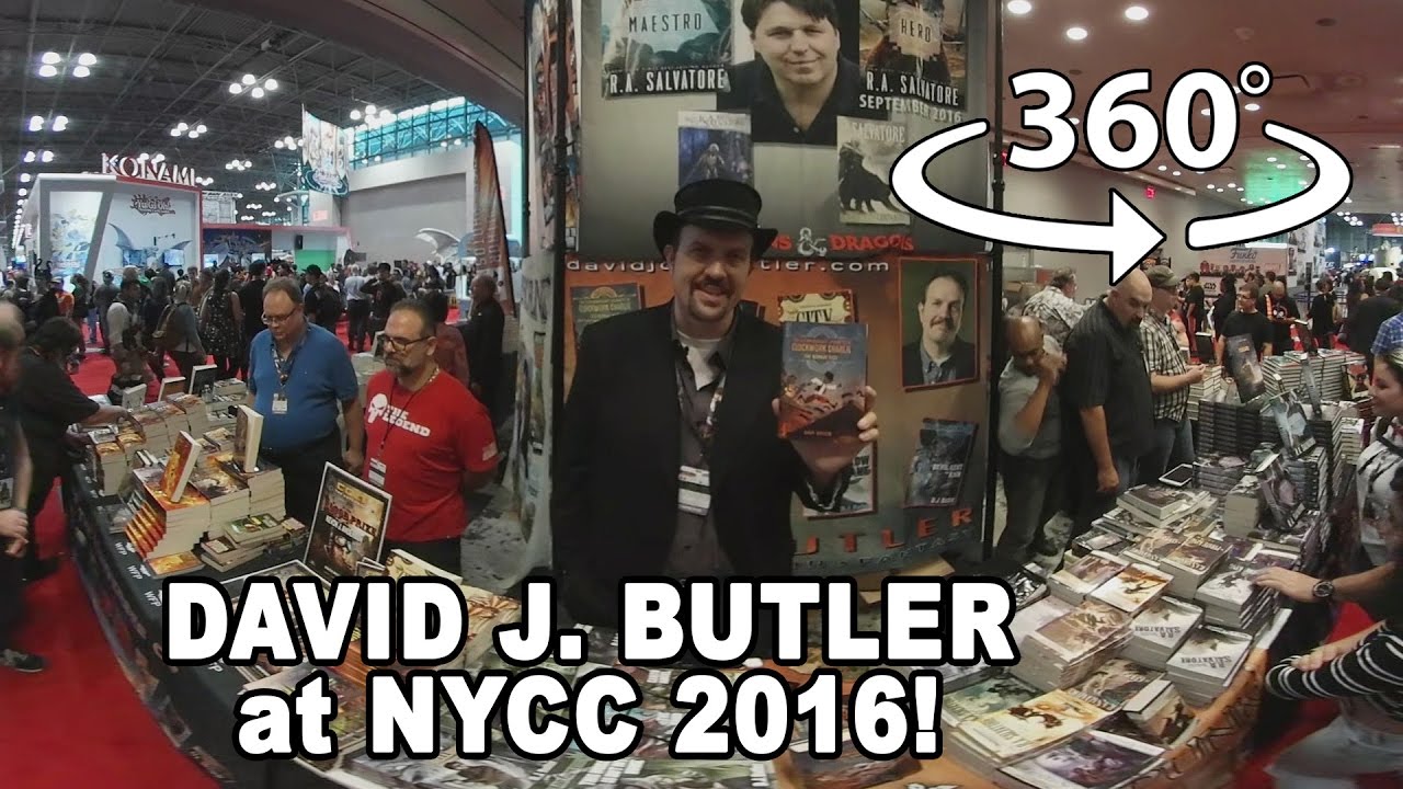 360° Video: Author David J. Butler at NY Comic Con 2016 - YouTube