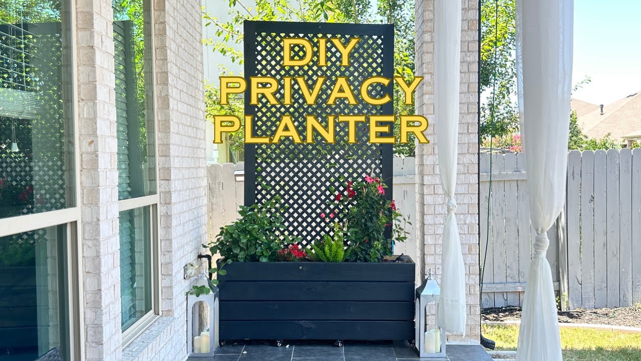 DIY Privacy Planter for Your Outdoor Space | Easy and Affordable ...
