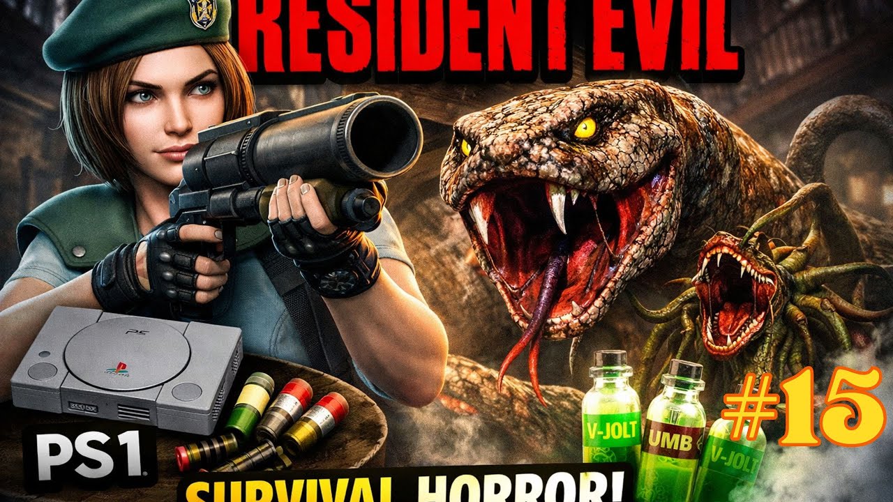 Resident Evil 1 Director’s Cut – Part 15: Tyrant 😱 - YouTube