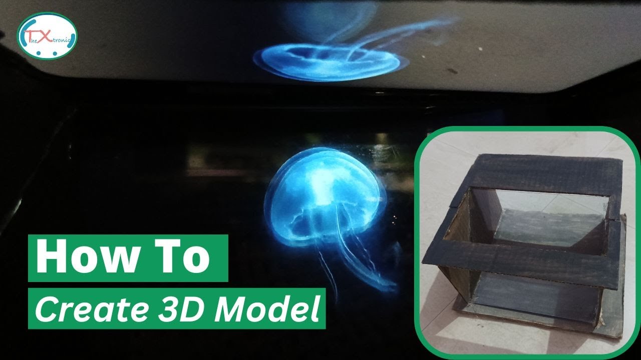 How to make Transparent Hologram Screen || 3D Hologram Box Screen ...