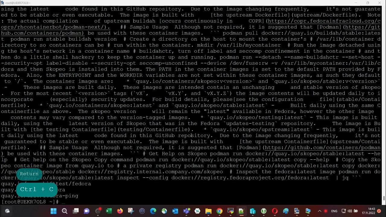 RHCSA | RHEL 8 | Как получить дополнительную информацию об образе контейнера Podman - YouTube