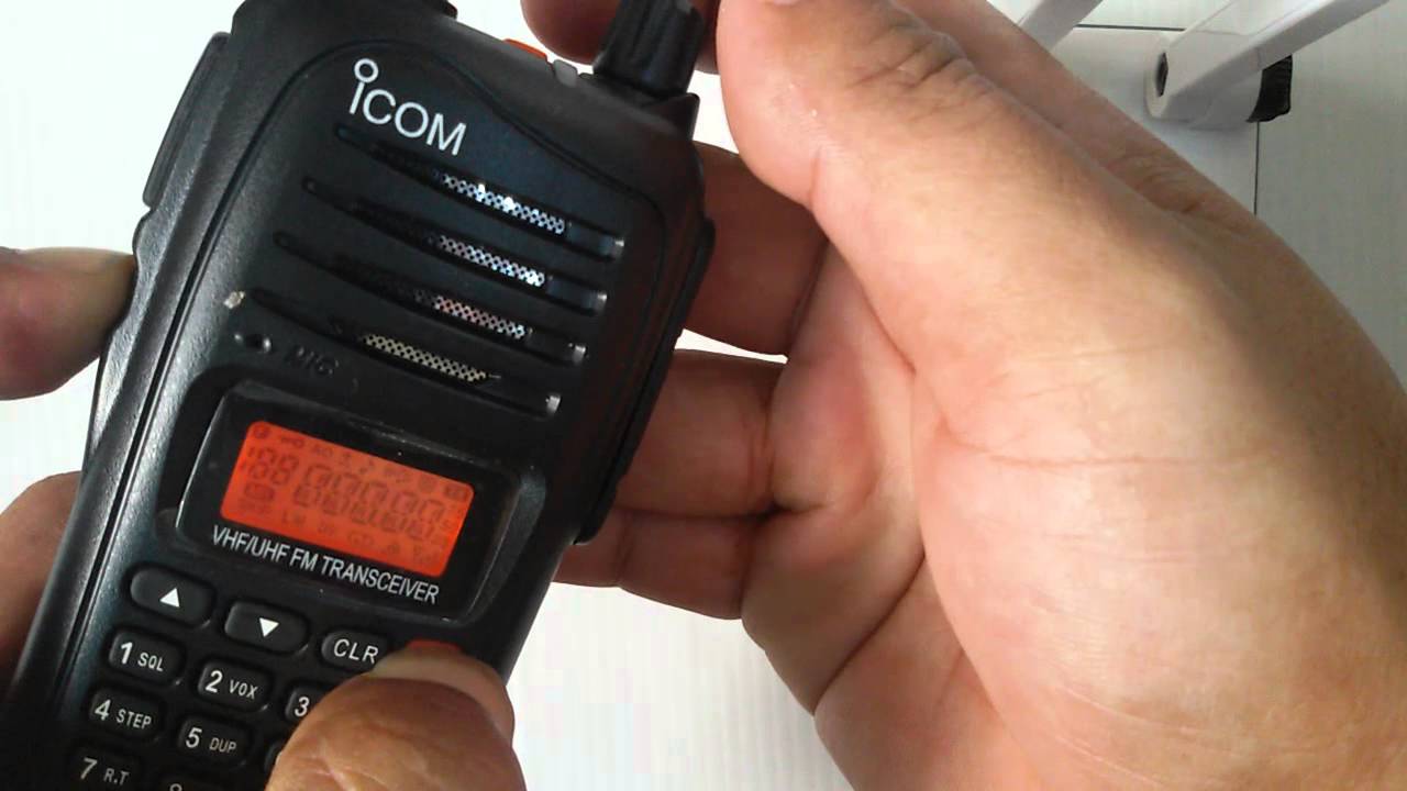 วิธี reset icom 270 280 280E 950 - YouTube