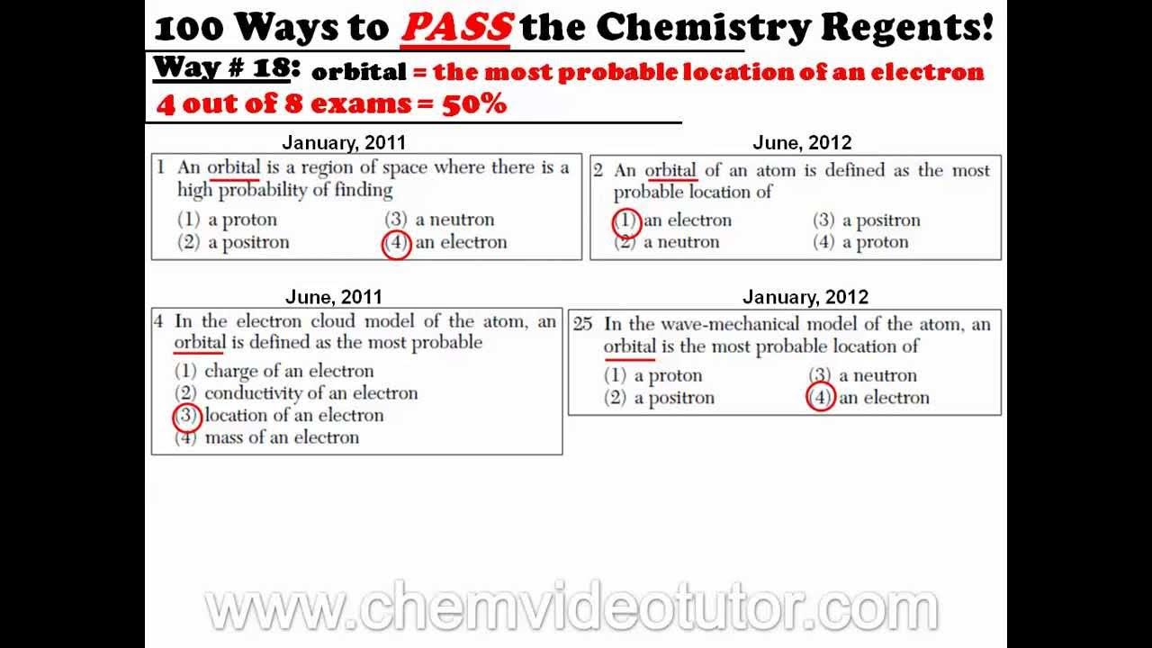 Way # 18 on How to PASS the Chemistry Regents - YouTube