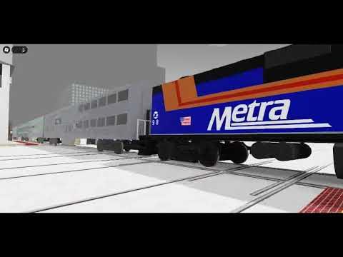 ROBLOX Railfanning at Joliet, IL S45E90: Metra Express Commuter Train - YouTube