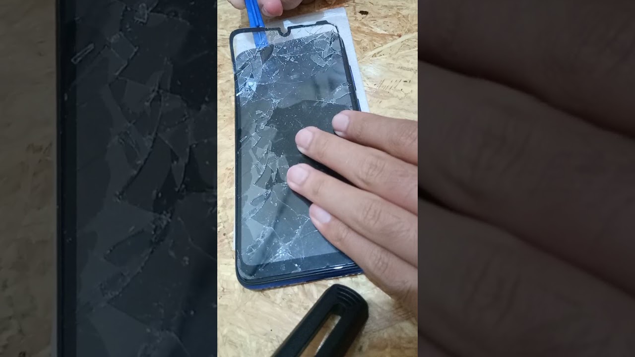 Buka tempered glass handphone pecah sangat ter Satisfying 🔥 - YouTube