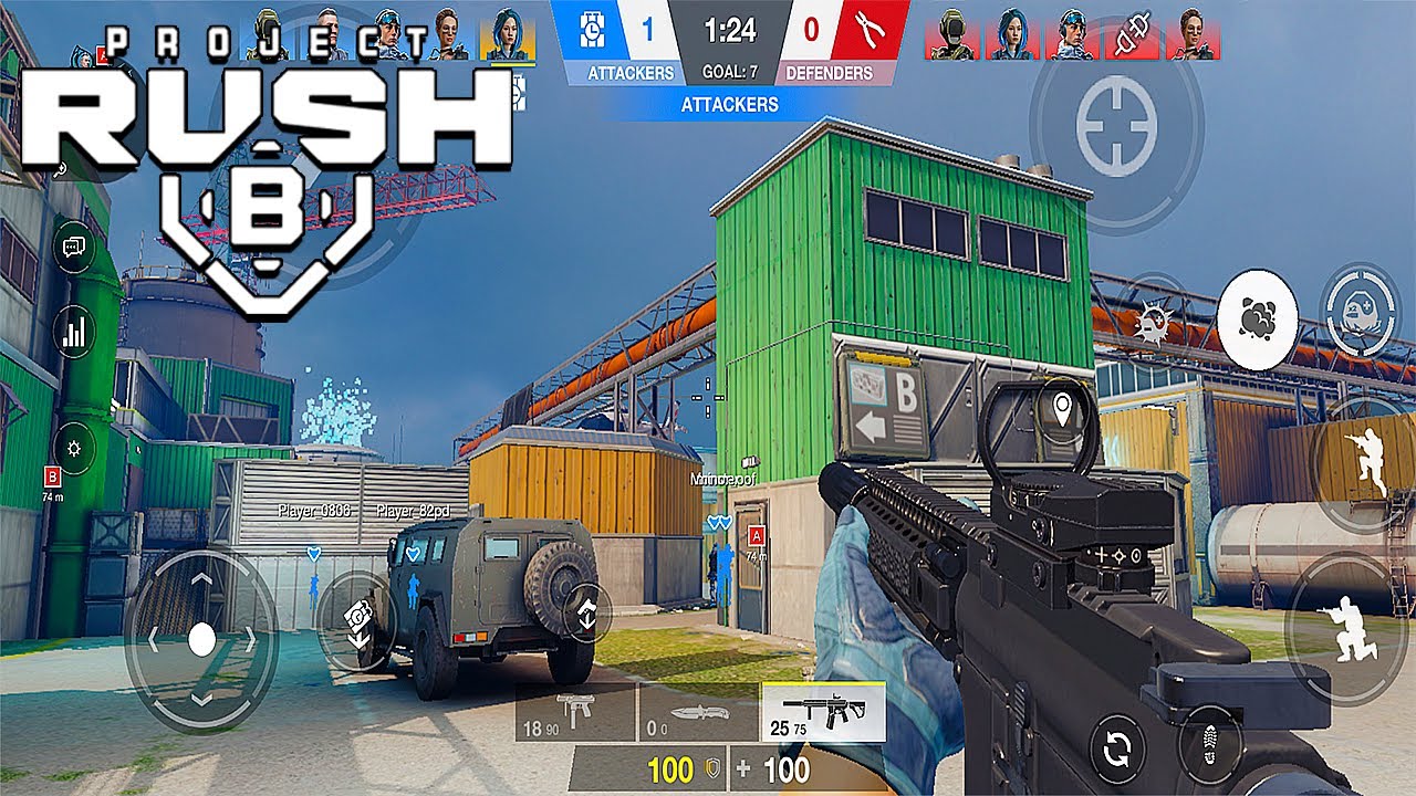 PROJECT RUSH B (ACESSO ANTECIPADO) - NOVO FPS TÁTICO MOBILE 5V5 - YouTube