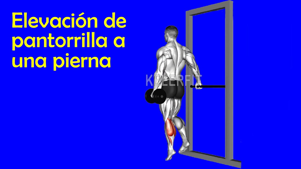 Pantorrillas fuertes con la rutina elevación de pantorrilla a una ...