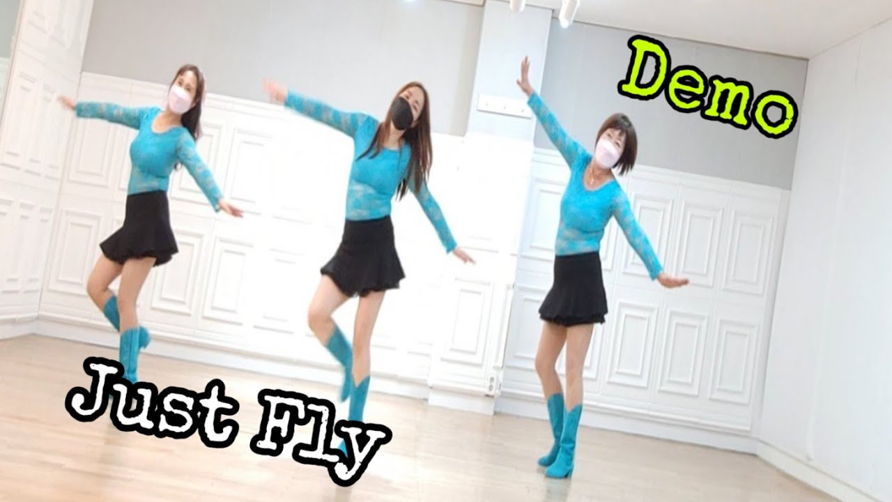 Just Fly - Line Dance (Demo) - YouTube