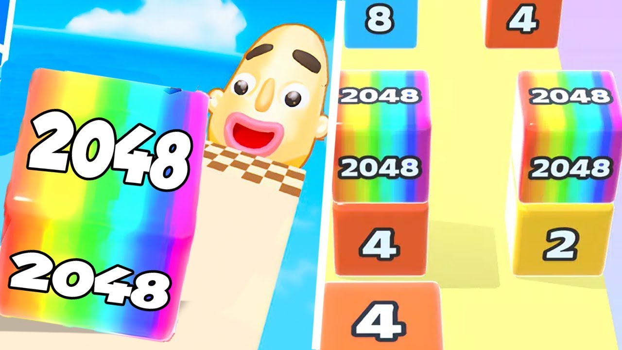 Top 1234 Video TikTok Gameplay Jelly Run 222 + 2048 Block Jelly Jully ...