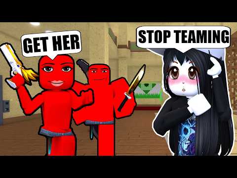 BEATING TEAMERS as a EMO GIRL in MM2