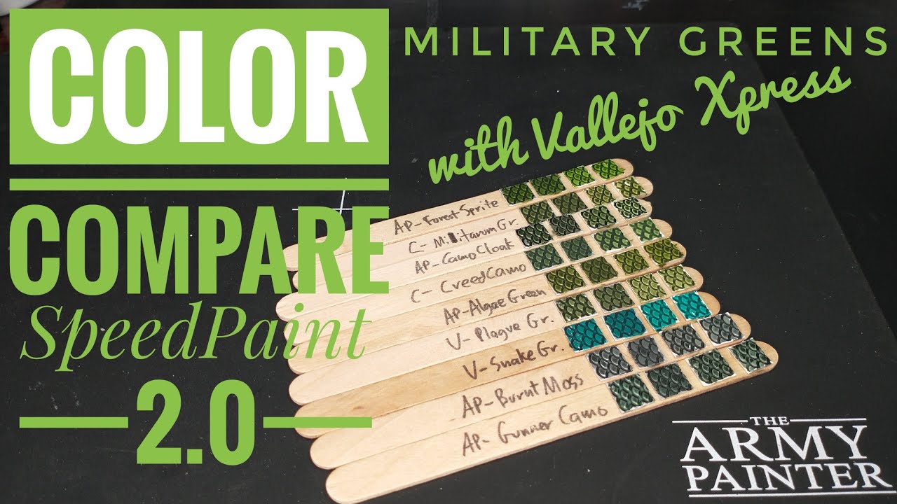 Color Compare: Military/Camo/Brown Green SpeedPaint 2.0, Contrast, and ...