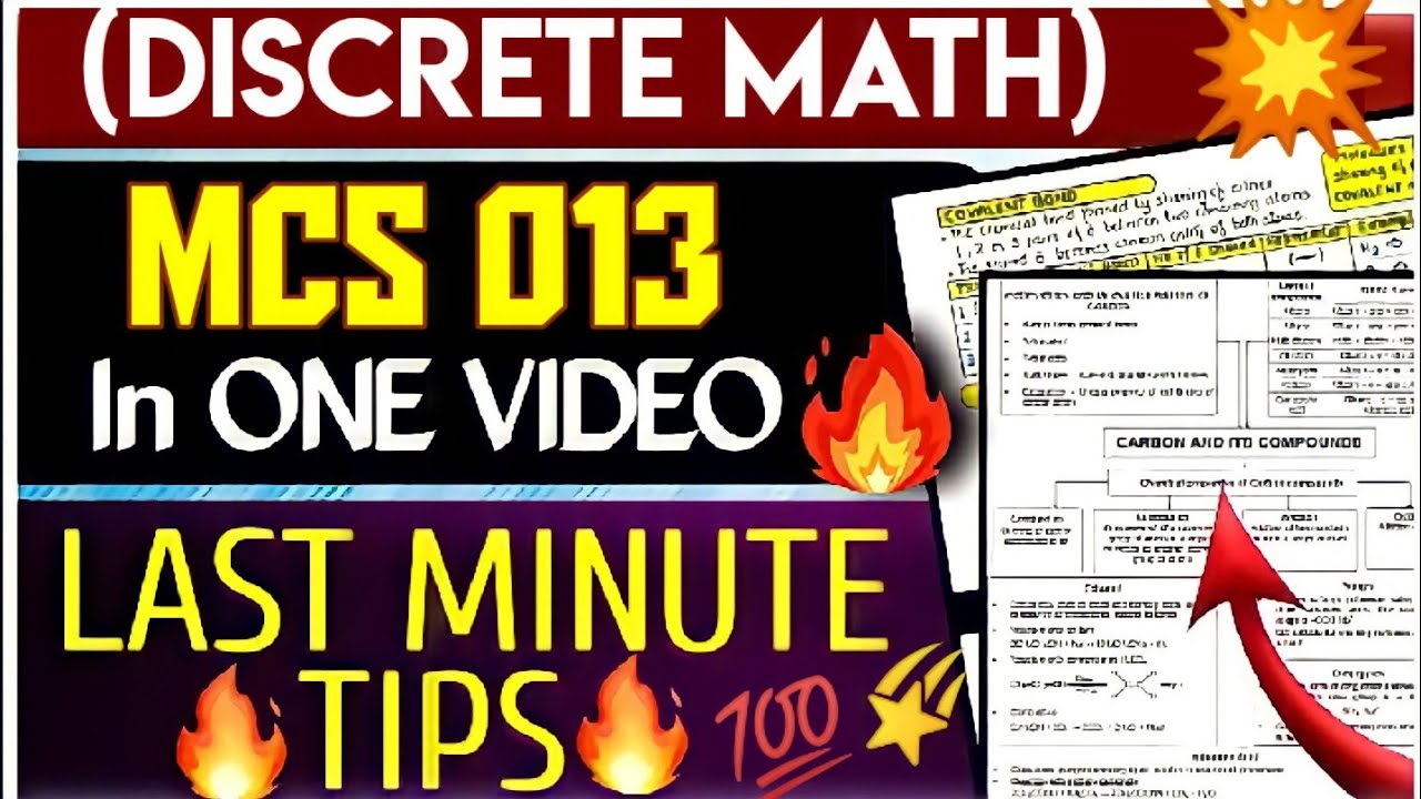 Mcs 013💥 Important Questions & Answers in 1 Video😯 | Discrete Math🔥 ...