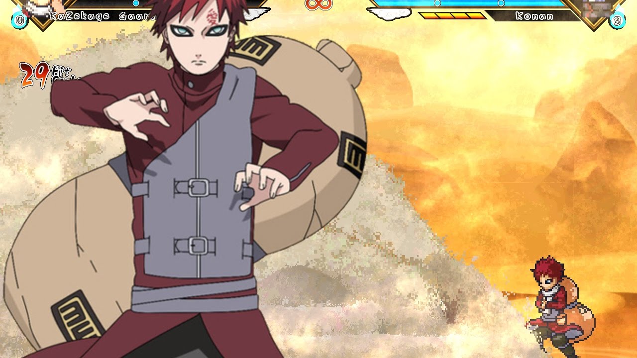 Kazekage Gaara Mugen Char NZC By CobraG6 - YouTube