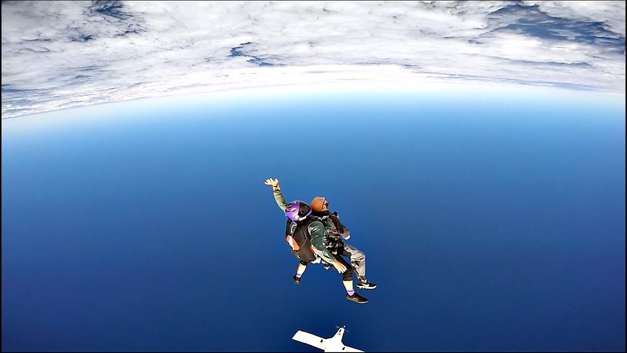 SkyDive Athens - My First Tandem Dive - YouTube