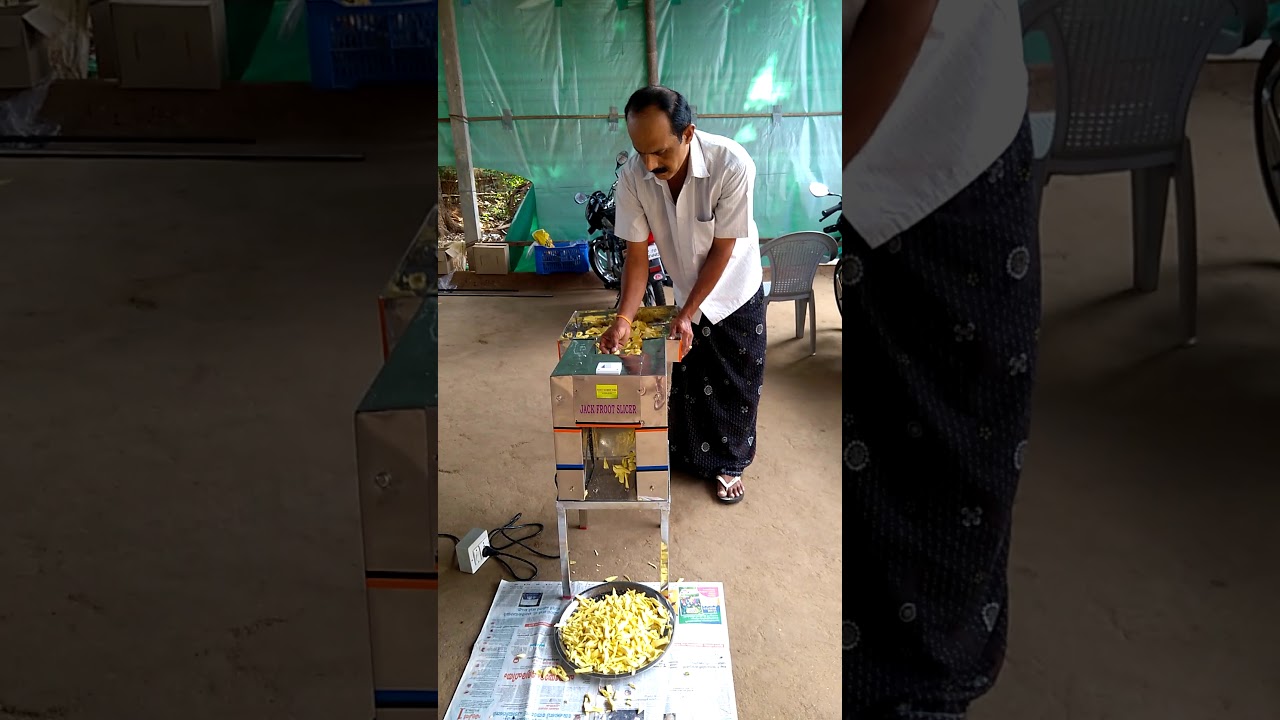 Jack fruit slicer - YouTube