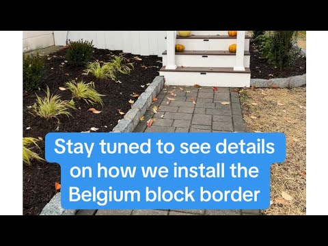 Landscape renovation - Belgium Block border installation details. - YouTube