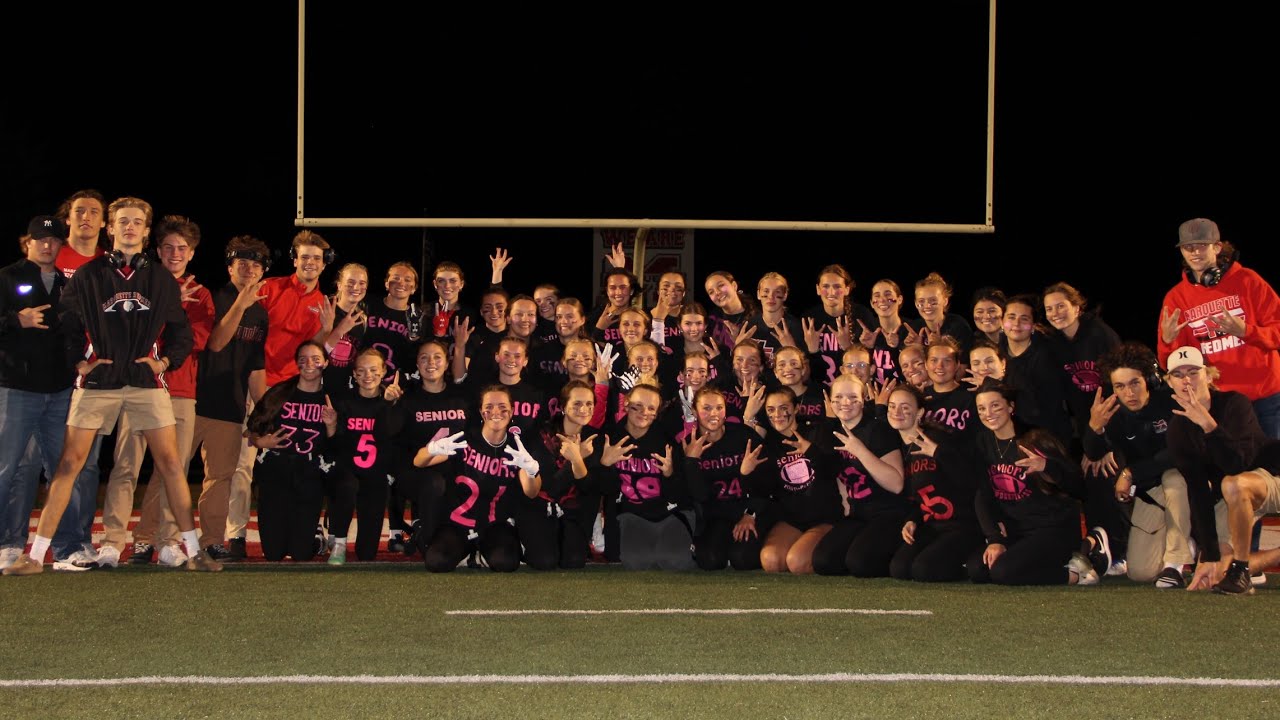 MSHS Powderpuff Football | Seniors vs Juniors Highlights/Mixtape - YouTube
