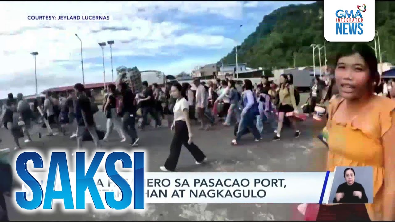 Mga pasahero sa Pasacao Port, nagtakbuhan at nagkagulo | Saksi - YouTube