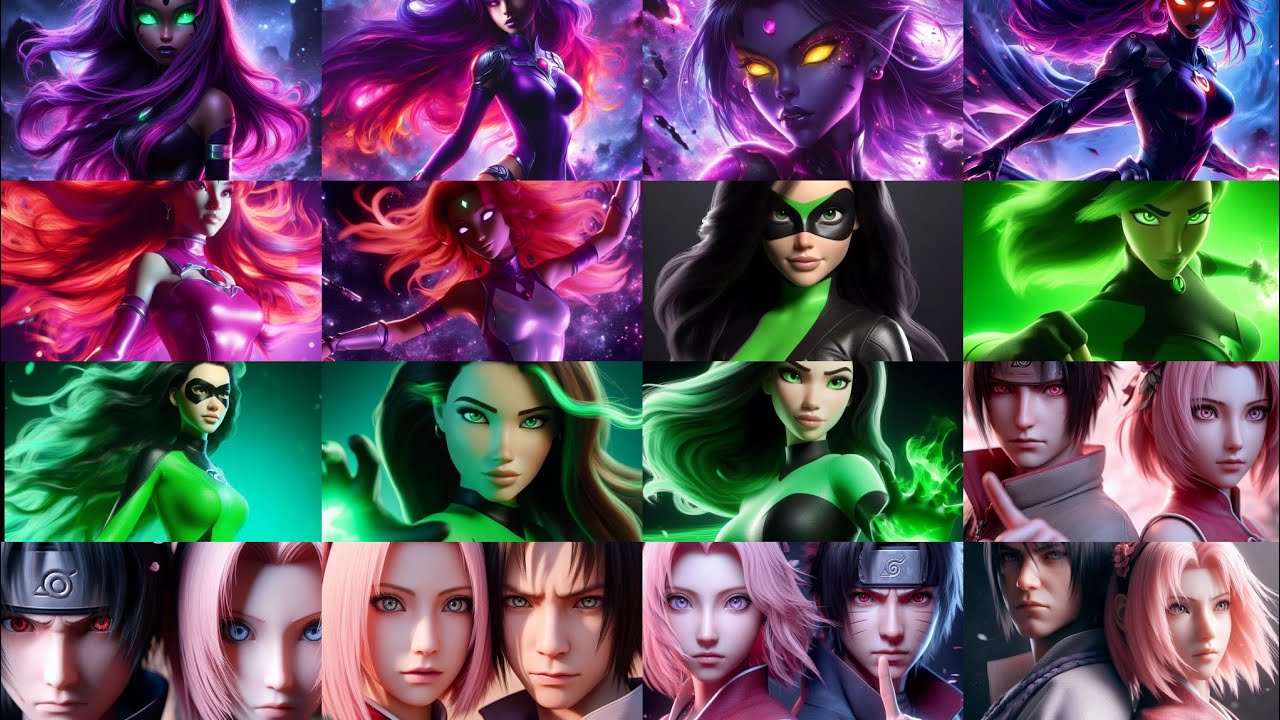 Star Fire X Green Lantern Girl X Sailor moon#greenlantern #starfire# ...
