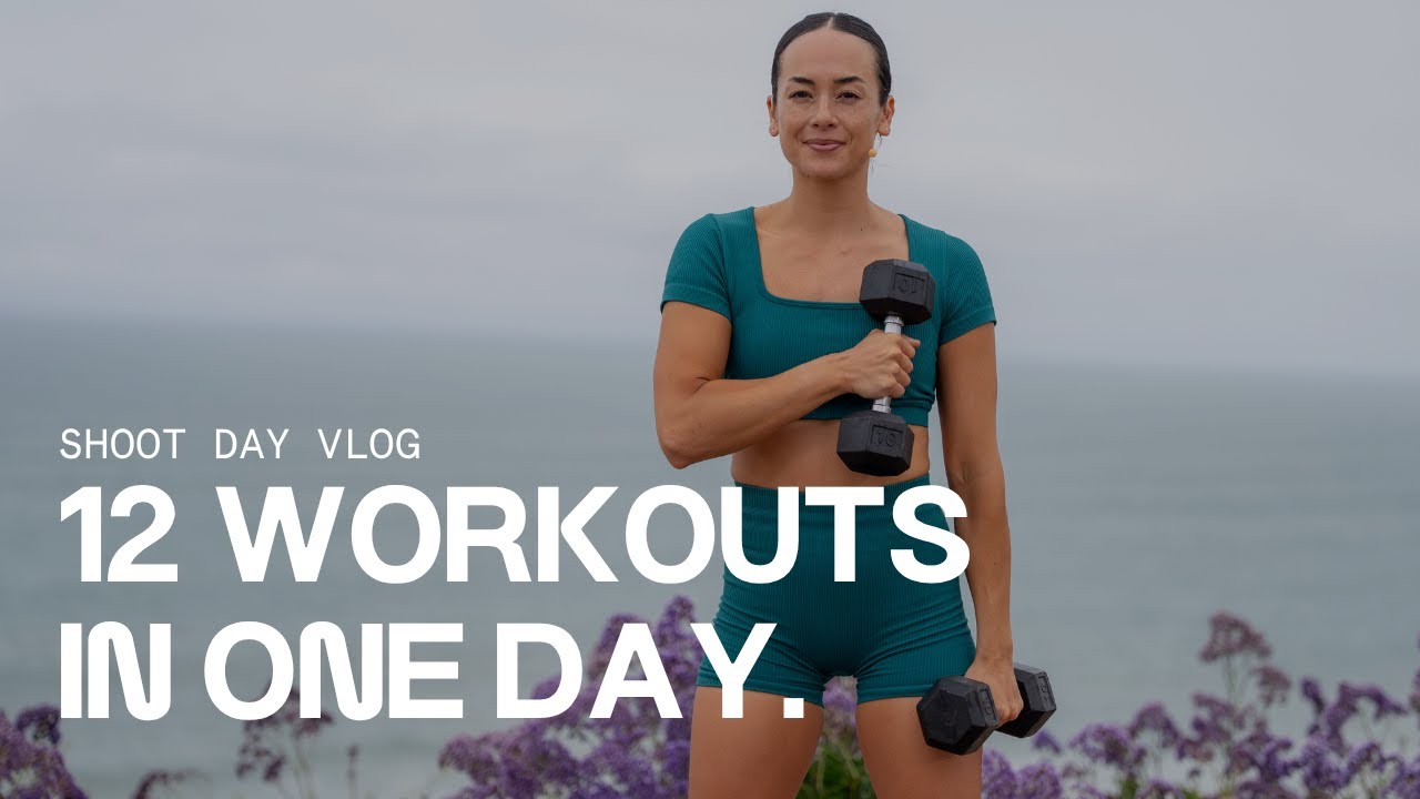 SHOOT DAY VLOG - 12 workouts in one day. - YouTube