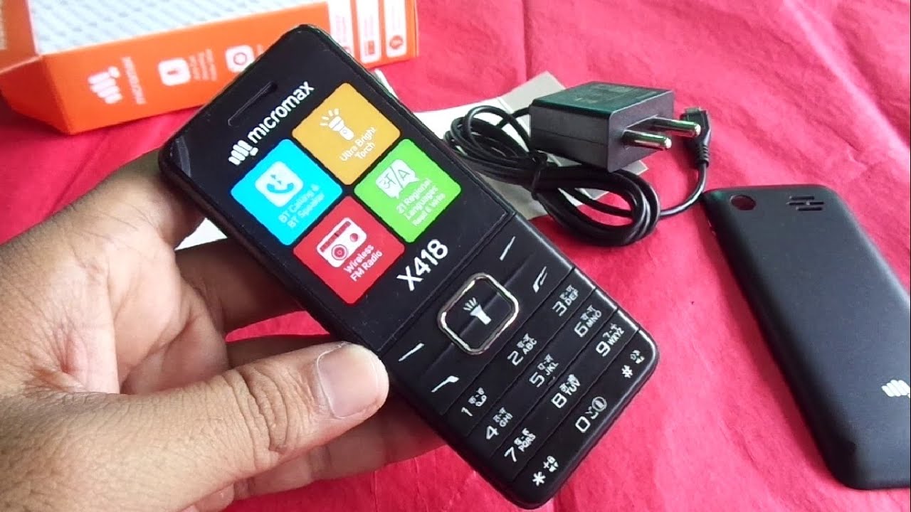 Micromax x418 unboxing / new micromax keypad mobile 2021. - YouTube