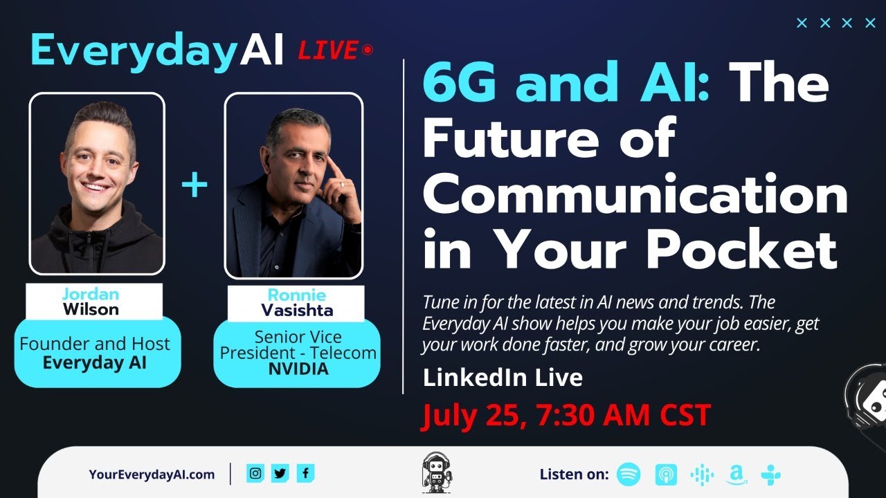 6G and AI: The Future of Communication in Your Pocket – A chat with NVIDIA's Ronnie Vasishta ...