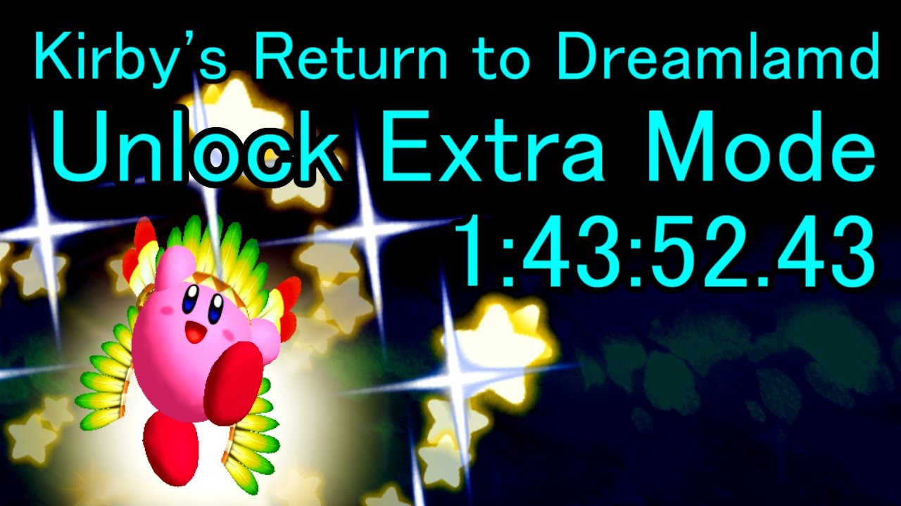 1:43:52.43 Kirby's Return to Dream Land Unlock Extra Mode - YouTube