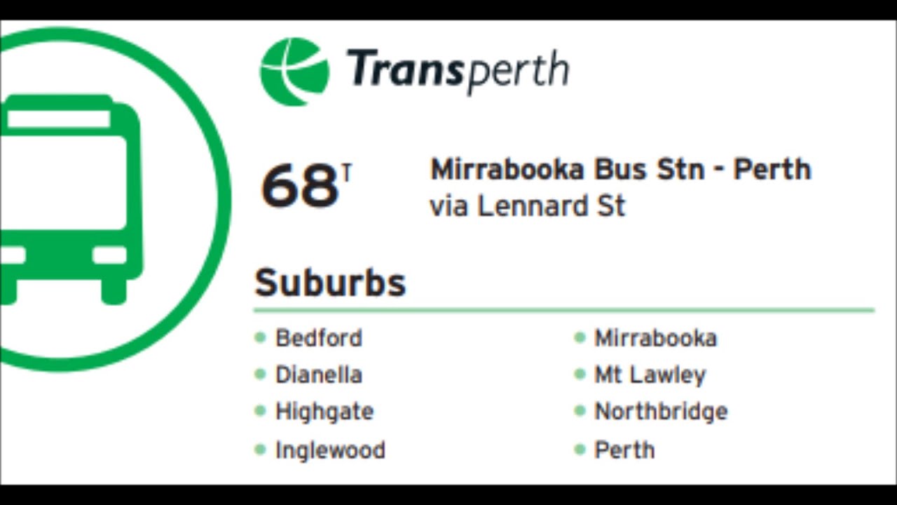 Transperth 68T - YouTube
