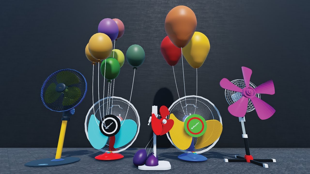 New Invention Funny Wobbly Fan With Balloons, Super Rare Fans Video ...