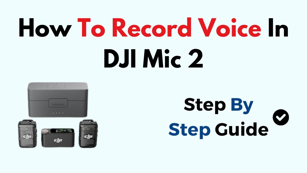 How To Record Voice In DJI Mic 2 - YouTube