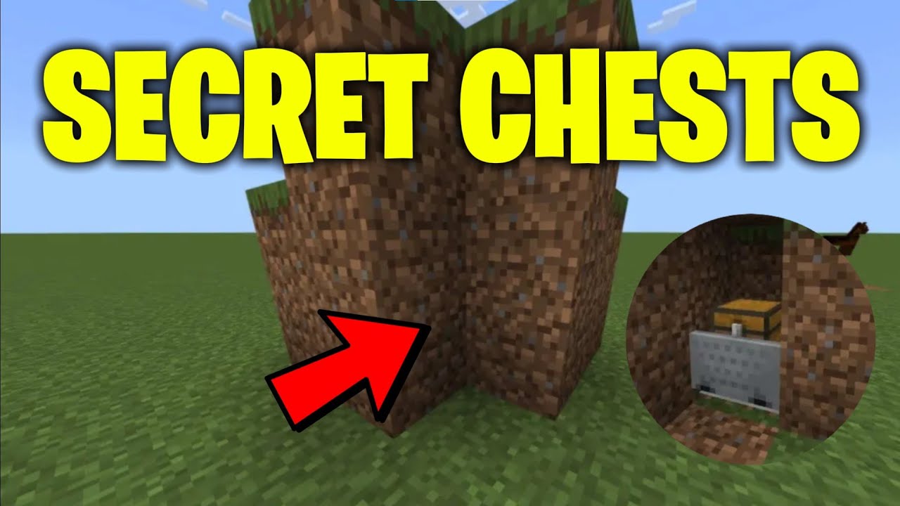 4 WAYS TO HIDE CHESTS IN MINECRAFT! (EASY!) - YouTube