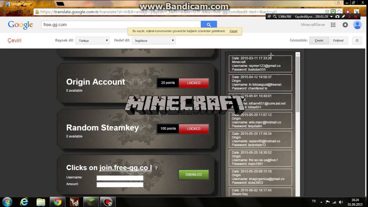Free-gg den Nasıl Sınırsız Premium Alınır ? (Hack) - YouTube